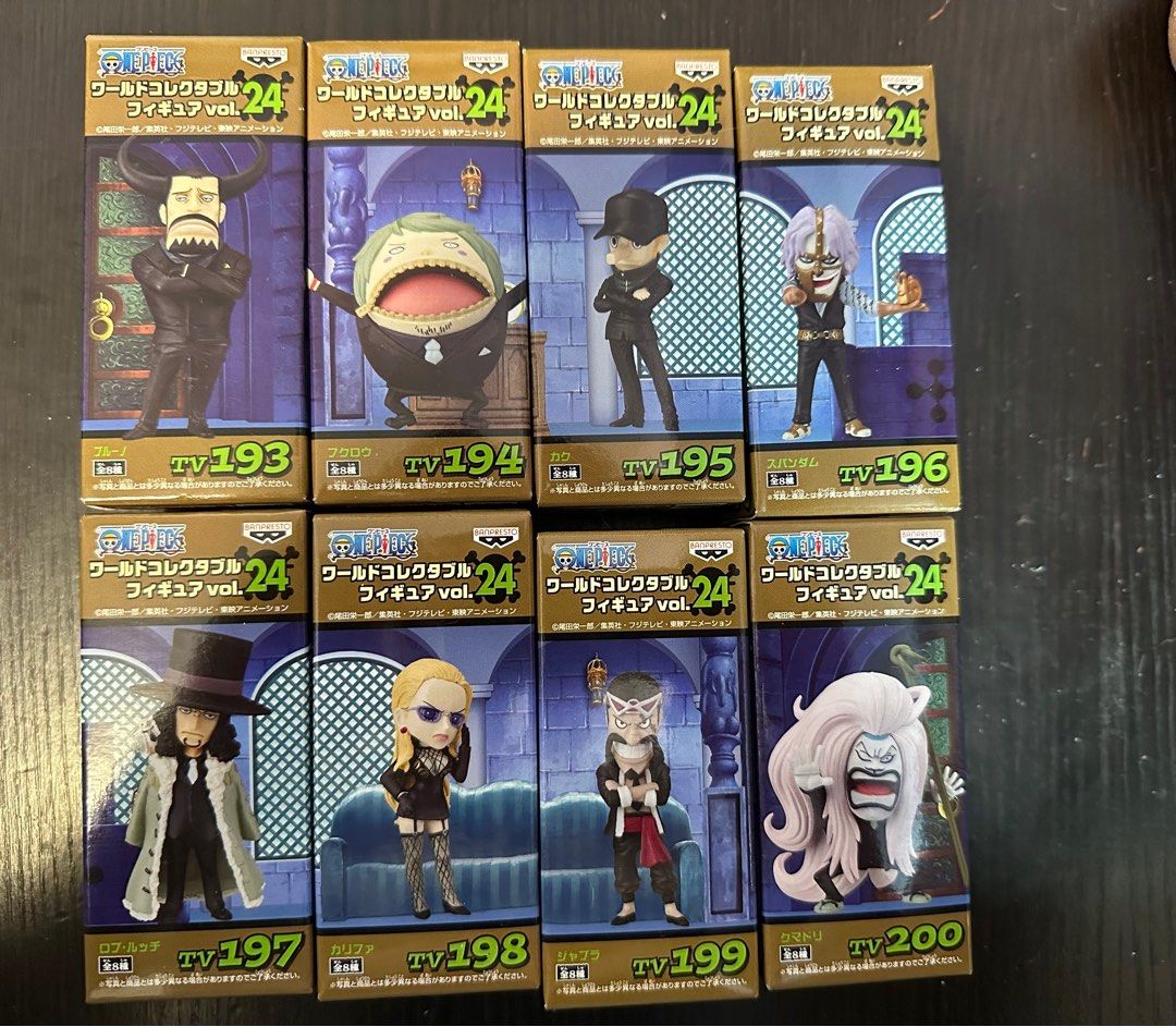 海賊王one piece wcf vol24 日版 全新 CP9 共8款, 興趣及遊戲, 玩具 & 遊戲類 - Carousell