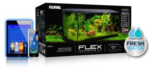 Original Full Set, Fluval Flex 123L Fish Tank Filter LED Light ...