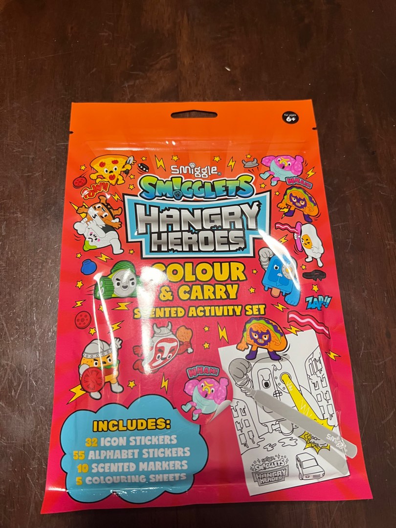 Original Smiggle Color and Carry Scented Activity Set, Hobbies & Toys ...