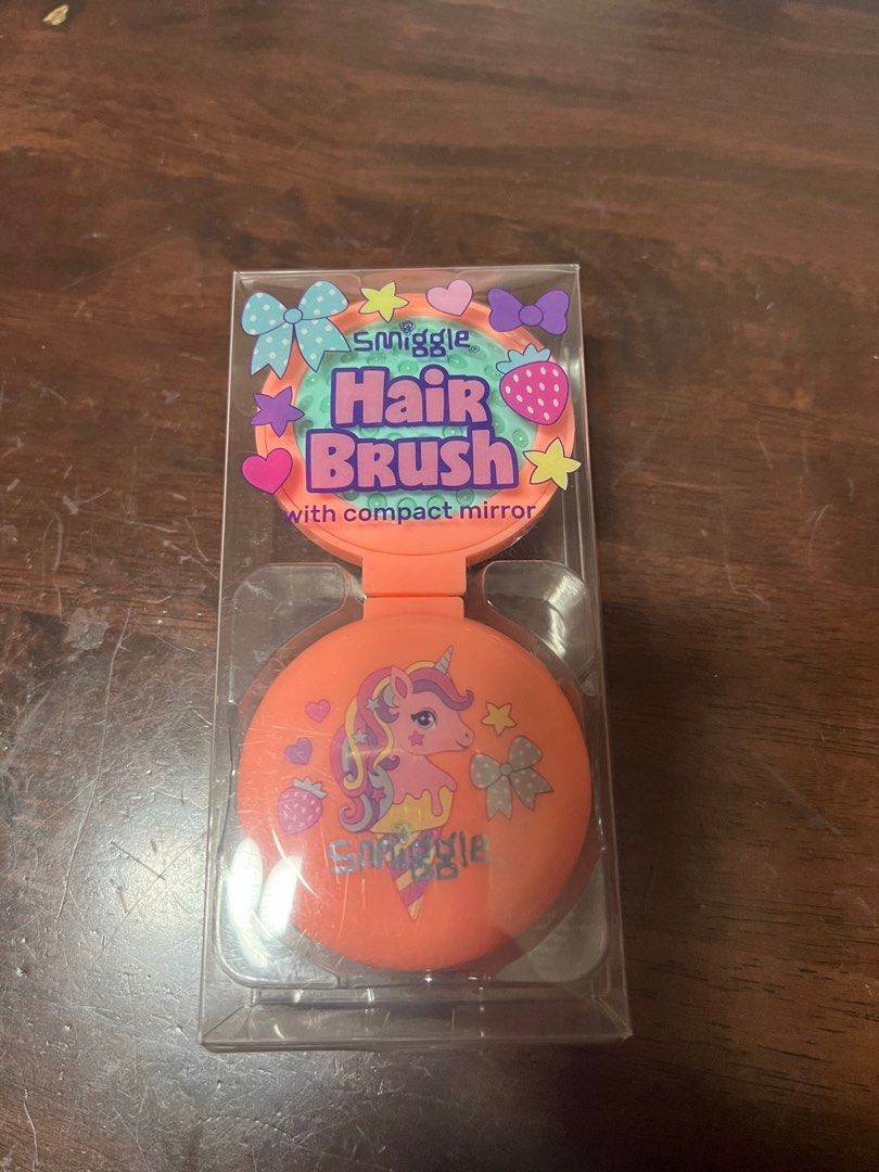ORIGINAL SMIGGLE HAIR BRUSH WITH COMPACT MIRROR, Beauty & Personal Care ...