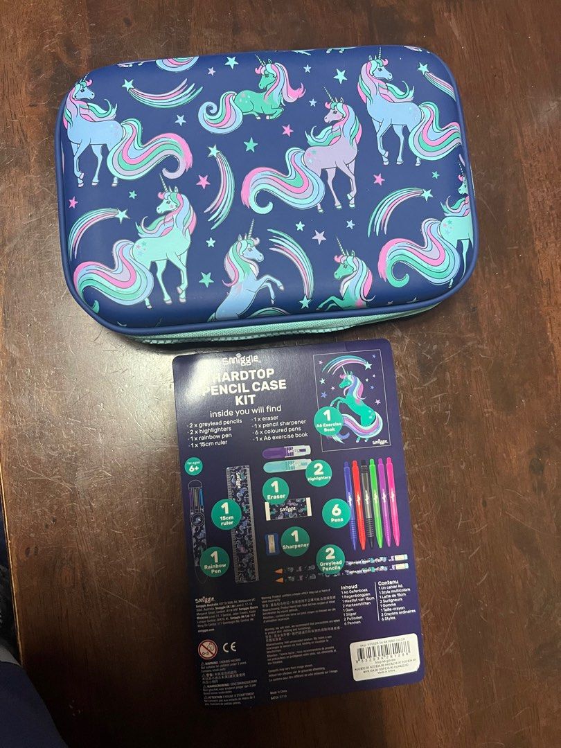 ORIGINAL SMIGGLE UNICORN HARDTOP PENCIL CASE , Hobbies & Toys ...