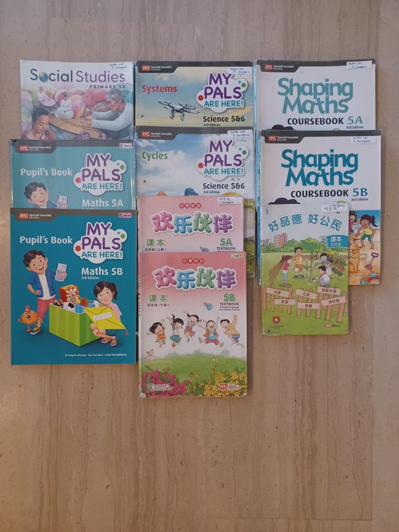 P5 Primary School Textbooks, English Stellar Readers, Chinese, Shaping ...