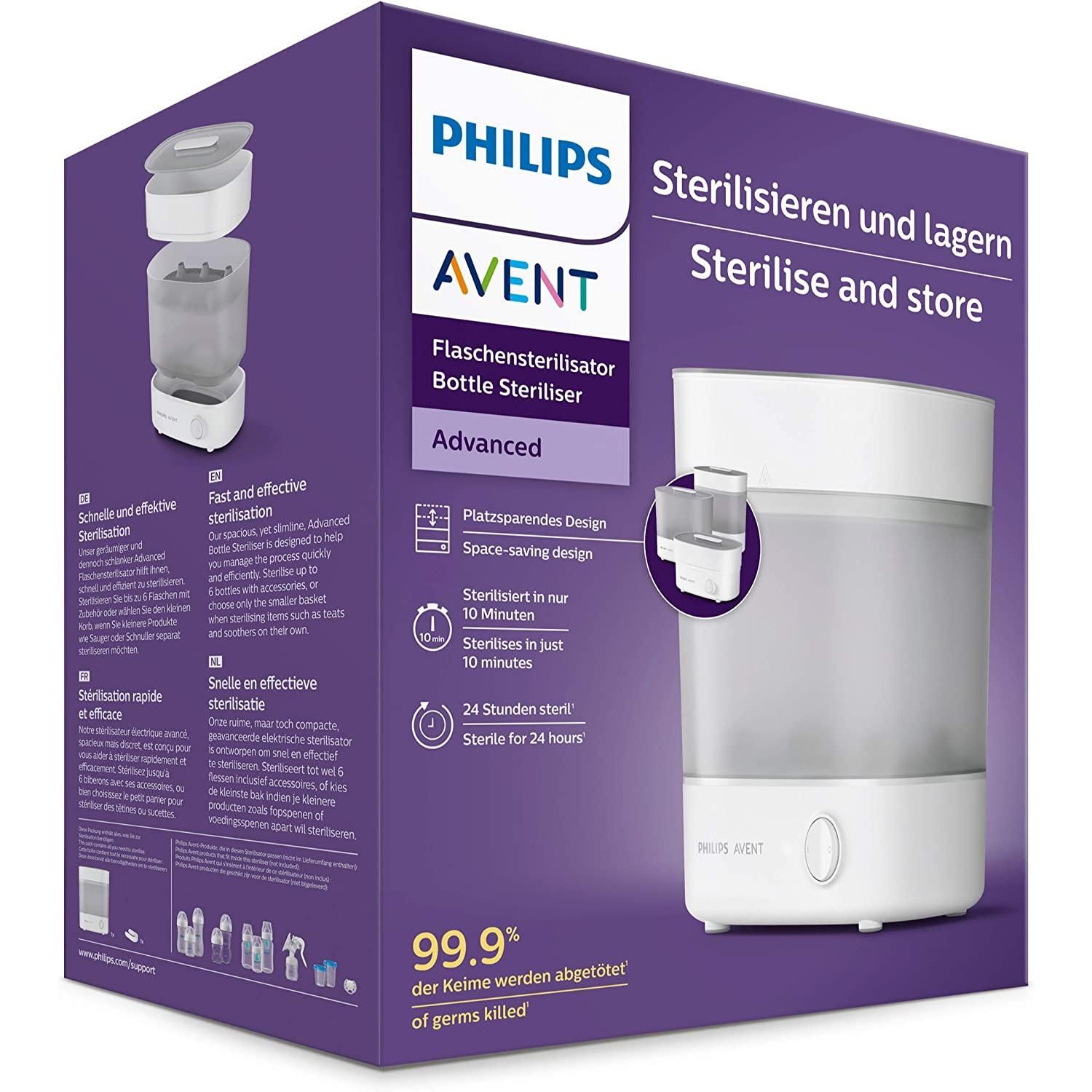 Philips Avent SCF291/01 Advanced Bottle Steam Sterilizer, TV & Home ...