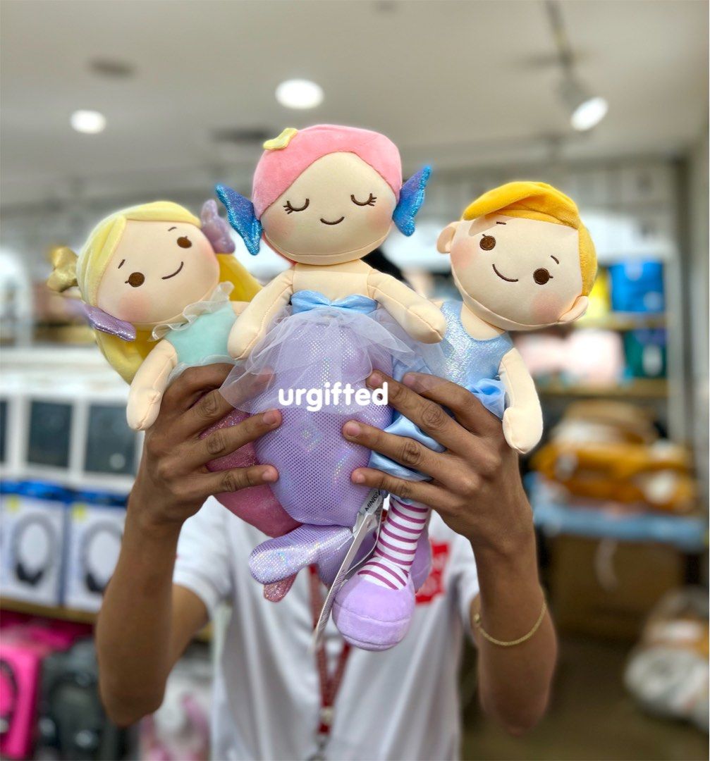Plush Mermaid Doll by Miniso, Hobbies & Toys, Toys & Games on Carousell