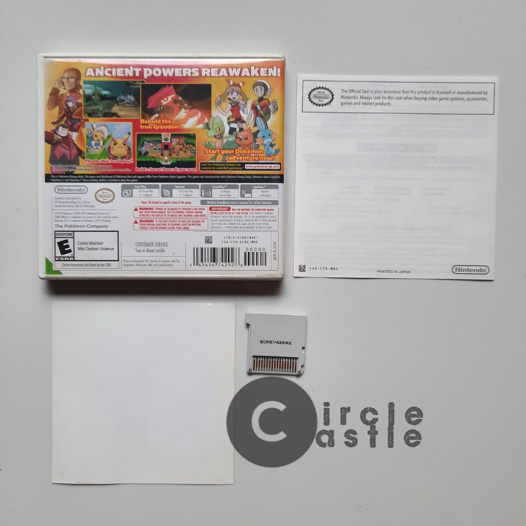 Pokemon Omega Ruby for Nintendo 3DS Nintendo 2DS, Video Gaming, Video ...
