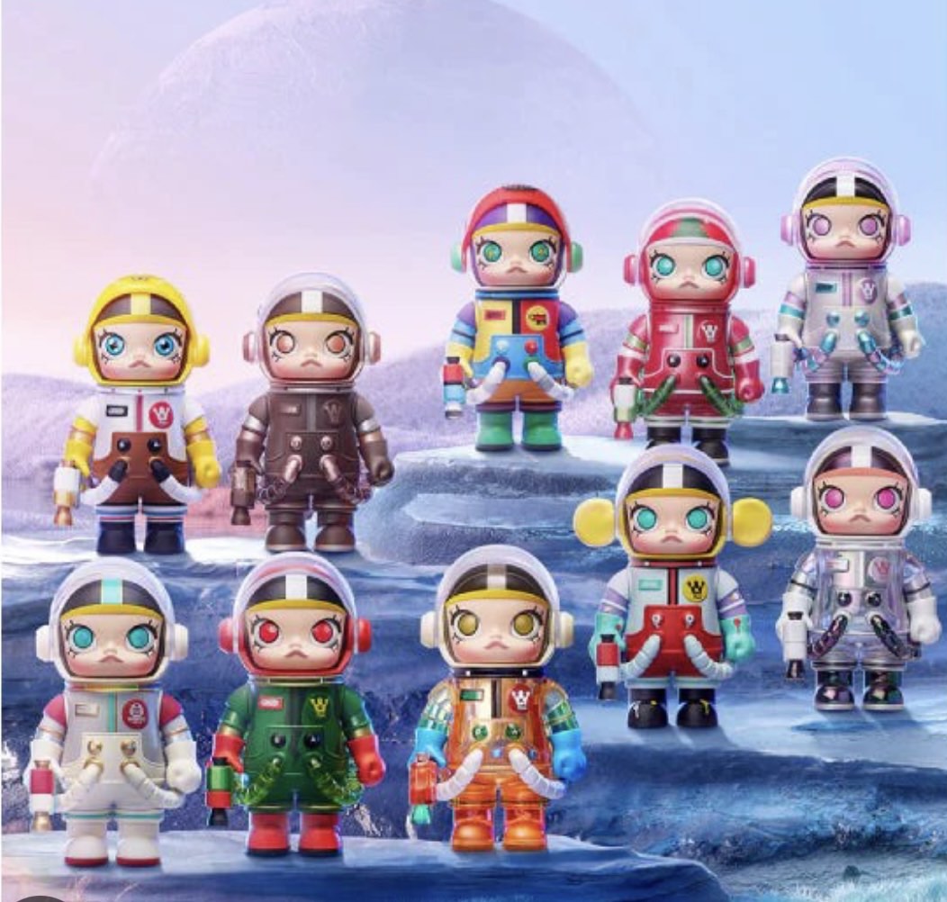 Instinctoy 100 POPMART Space Molly, Hobbies & Toys, Toys & Games on ...