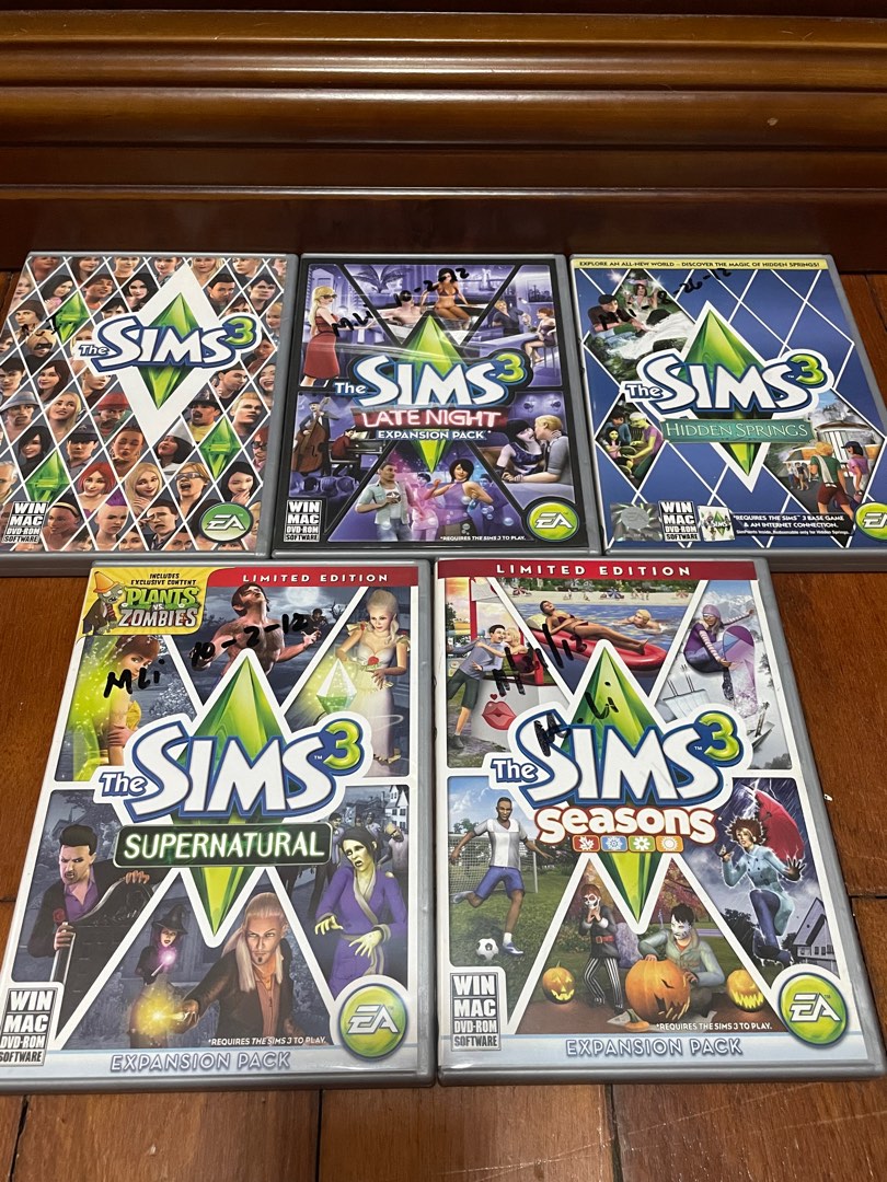 Preloved The Sims 3 Base Game and Expansion Packs ad Stuffs Bundle ...