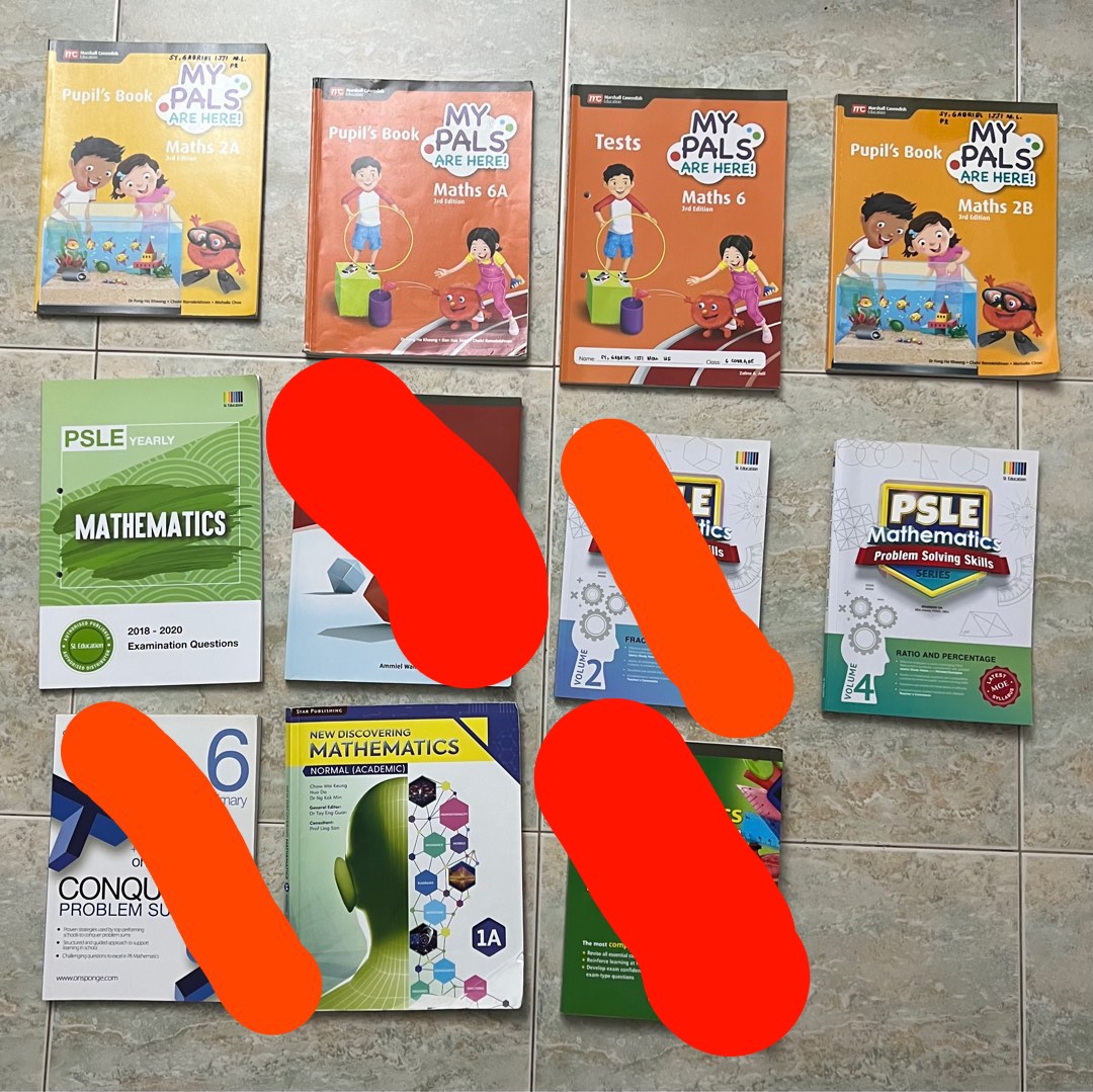 PSLE and Secondary books Math Science English Mother Tongue, Hobbies ...