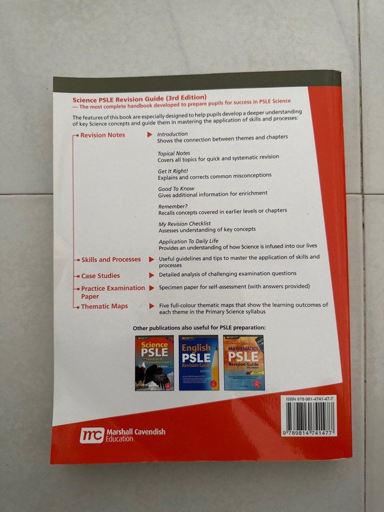 PSLE Science Revision Guide for primary school students, Hobbies & Toys, Books & Magazines ...