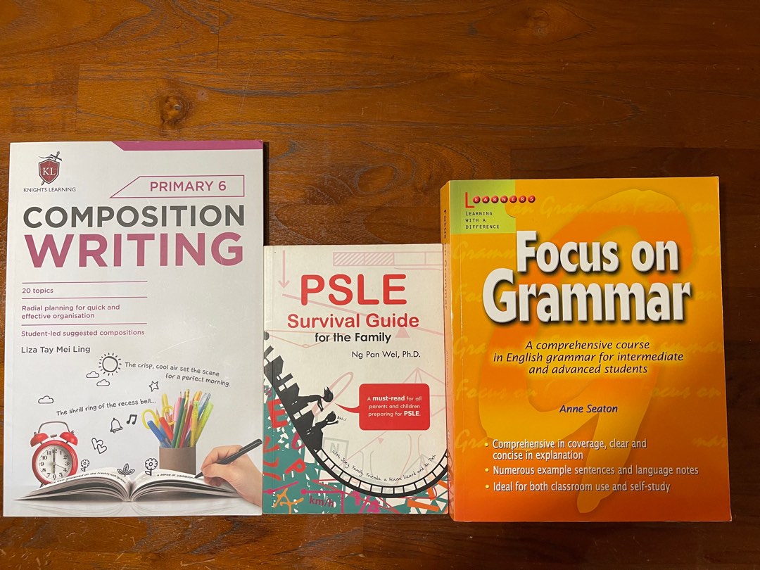 Primary 6 Composition Writing. Focus On Grammar, Hobbies & Toys, Books ...