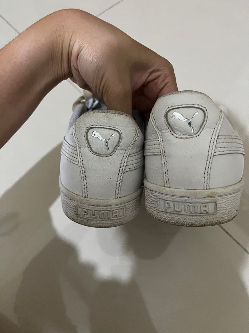 puma shoes (putih), Fesyen Wanita, Sepatu di Carousell