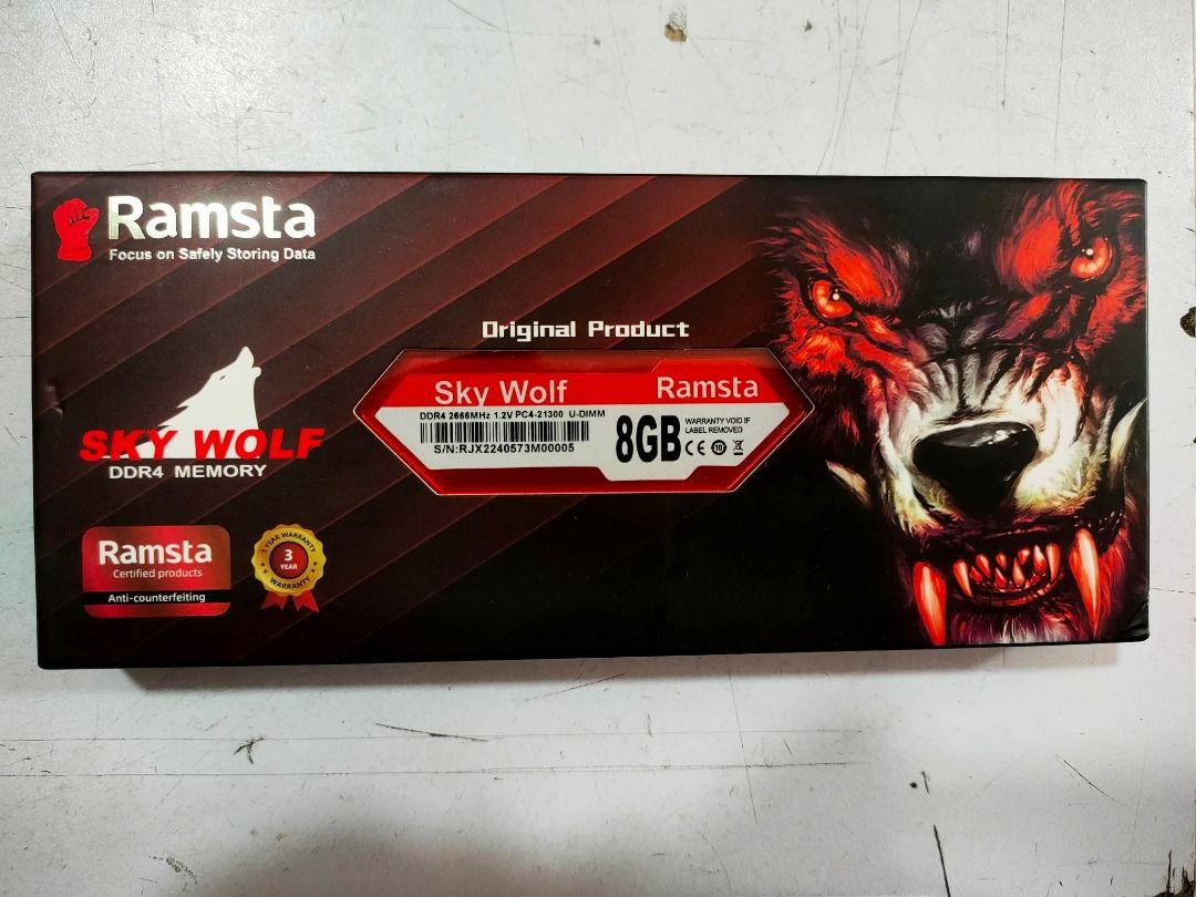 RAMSTA 8GB MEMORY DESKTOP, Computers & Tech, Parts & Accessories ...