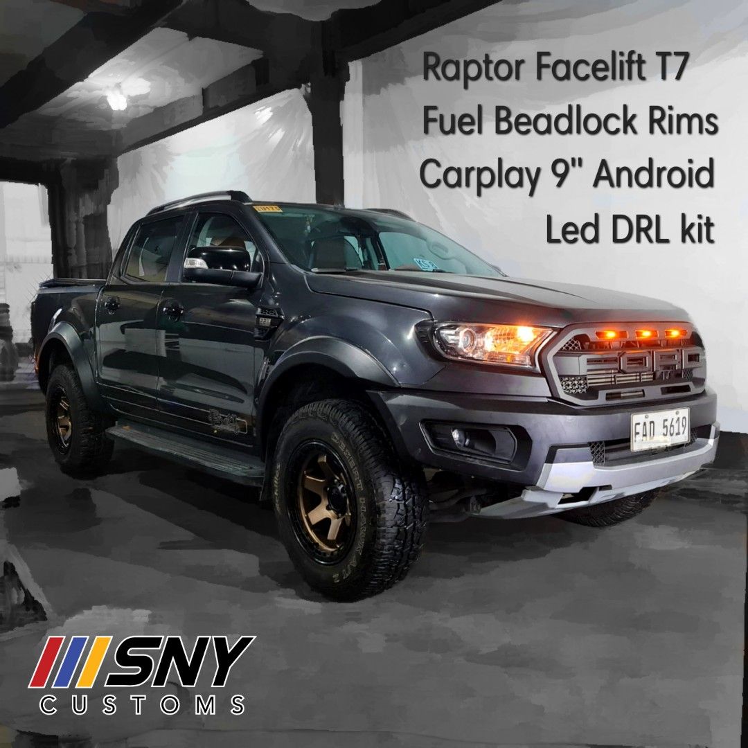 Raptor Upgrade Kit Ford Ranger T7 bumper grille Fender Flares facelift ...