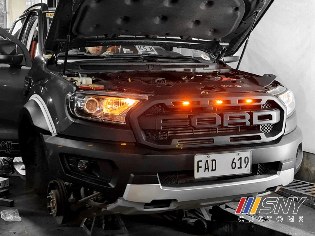 Raptor Upgrade Kit Ford Ranger T7 bumper grille Fender Flares facelift ...