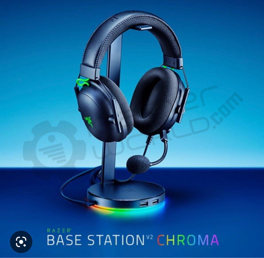 Razer Chroma V2 Base Station Black RGB Headset Stand, Computers & Tech ...