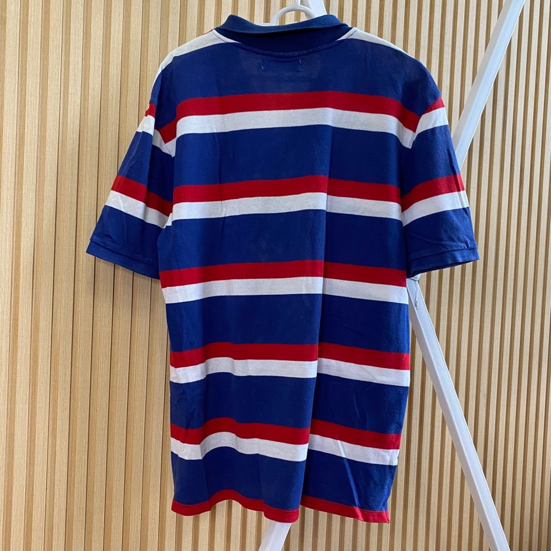 Reggata Red Blue And White Striped Polo Shirt Xxl Mens Fashion Tops