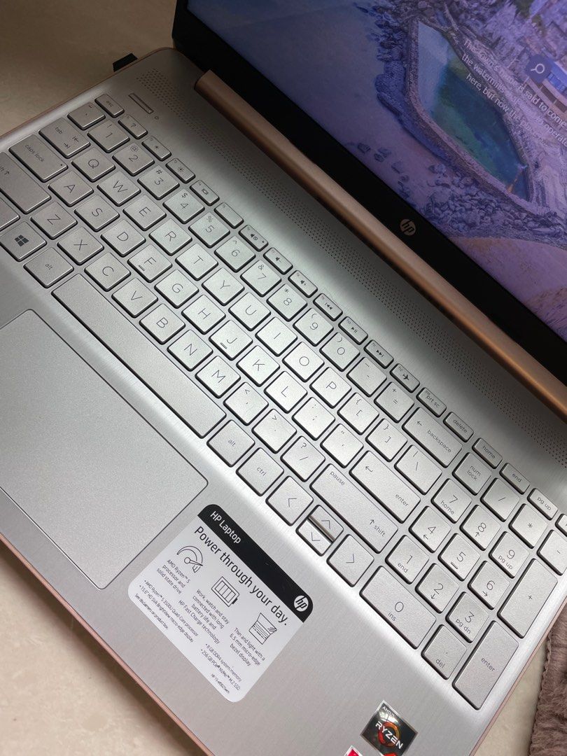 Rose Gold HP 15.6 inch Ryzen 5-3500U quad core, Computers & Tech ...