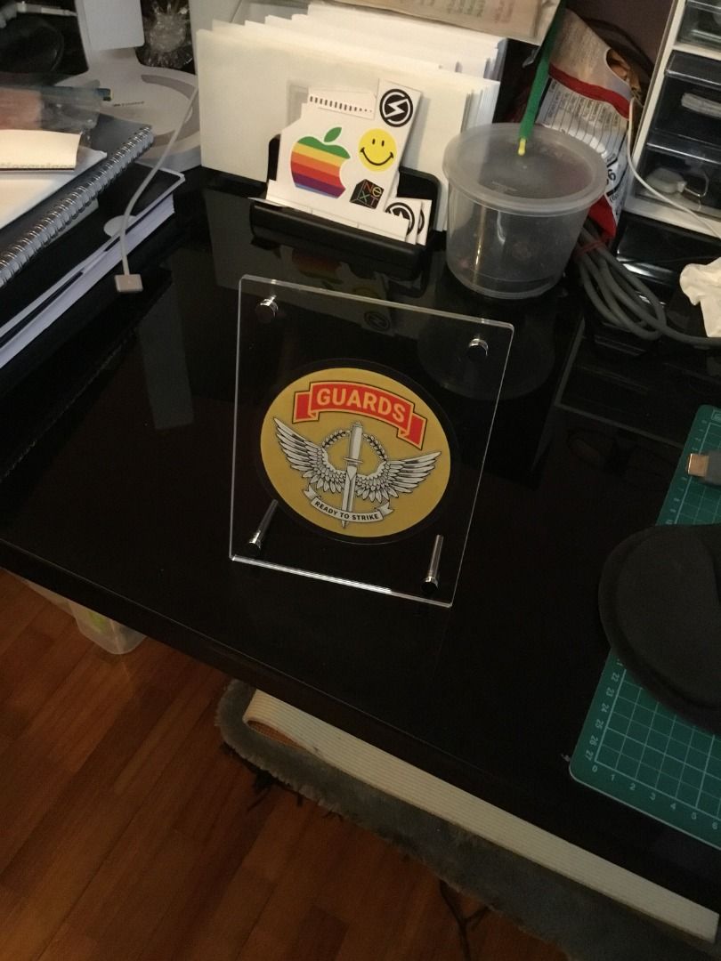 SAF ARMOUR tab / TACTICAL SINGAPURA / SINGAPORE FLAG . Static Cling Car ...