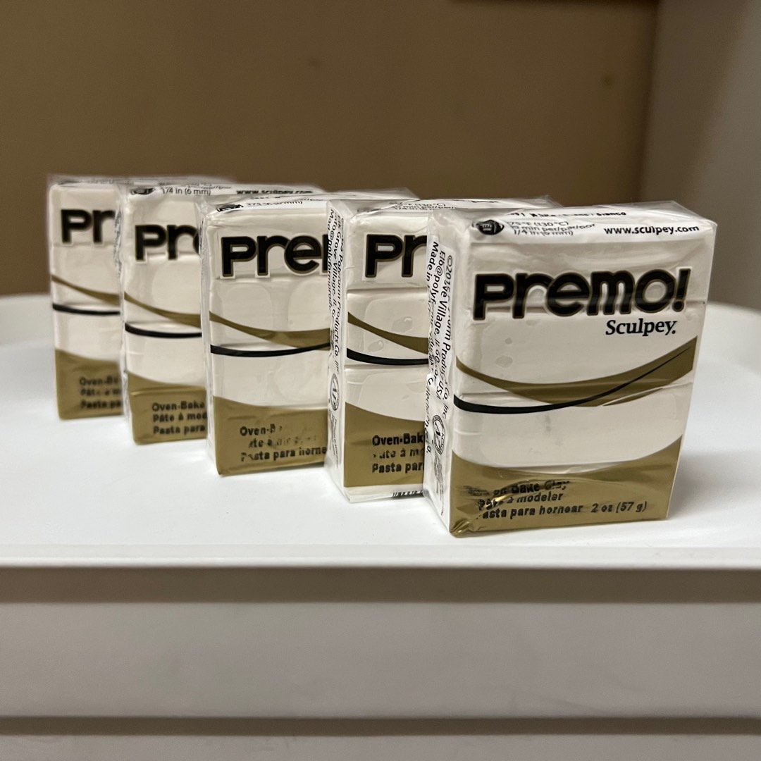 Sculpey Premo! Oven-bake Polymer Clay - White, Hobbies & Toys ...