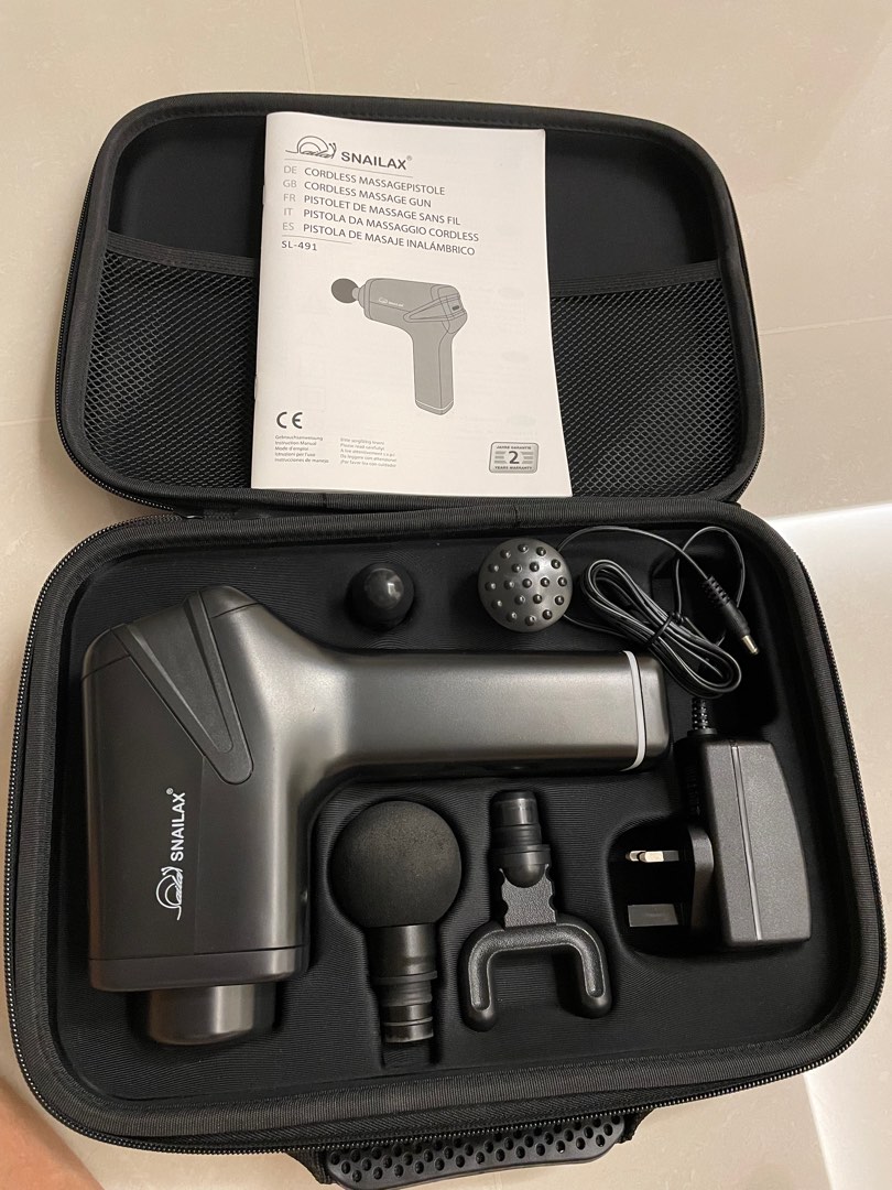 Snailax Cordless Massage Gun, Health & Nutrition, Massage Devices on ...