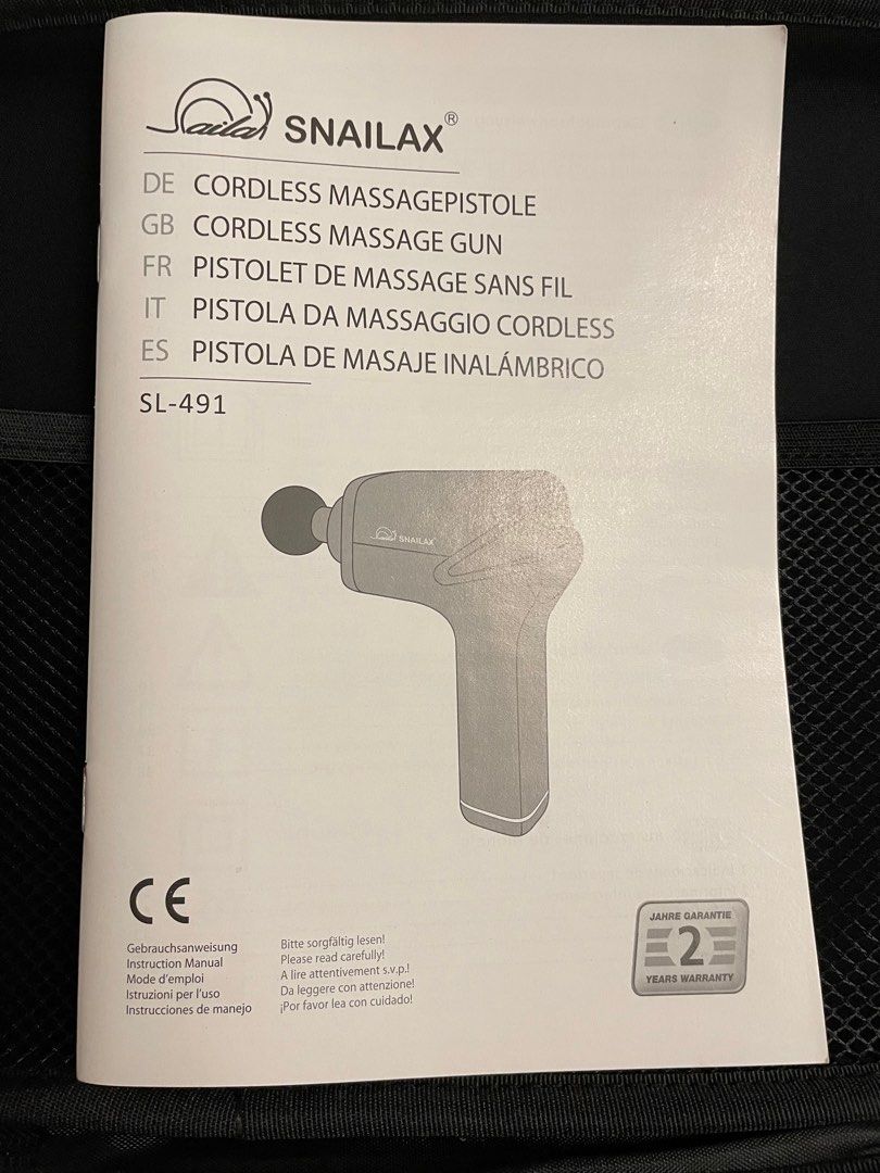Snailax Cordless Massage Gun, Health & Nutrition, Massage Devices on ...