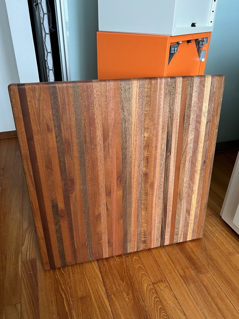 Solid wood (SG reclaimed) Table top 60x60cm, Furniture & Home Living ...