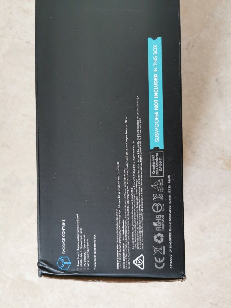 SonicGear BT-5500 SonicBar Airbass Digital Optical Audio with Wireless ...