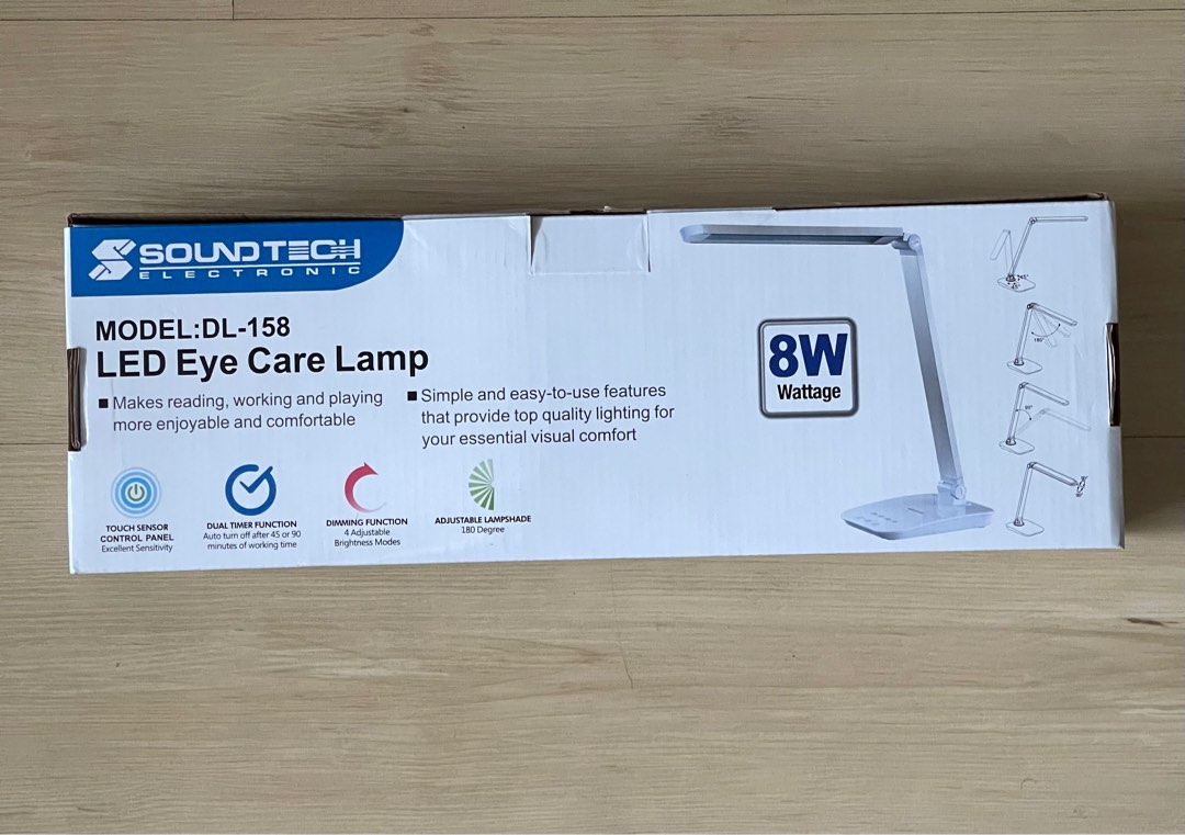 SoundTech LED eye care lamp, Furniture & Home Living, Lighting & Fans ...
