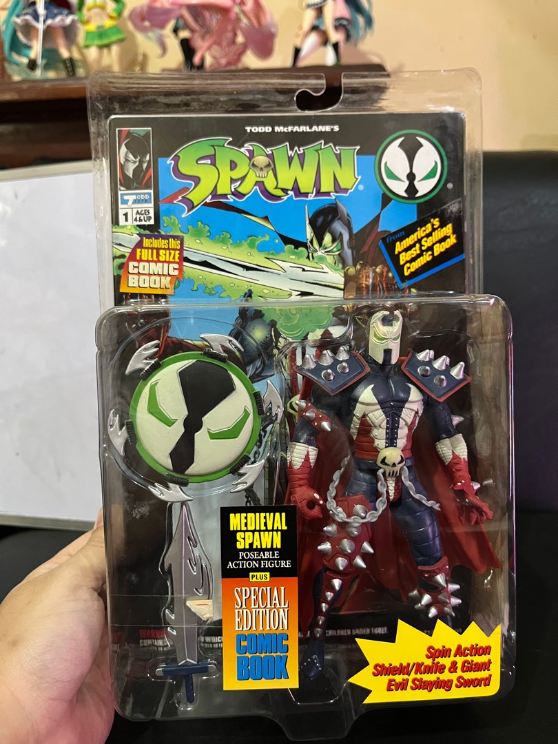 Spawn Medieval Spawn with Comic Book Poseable Action Figure Toy ...