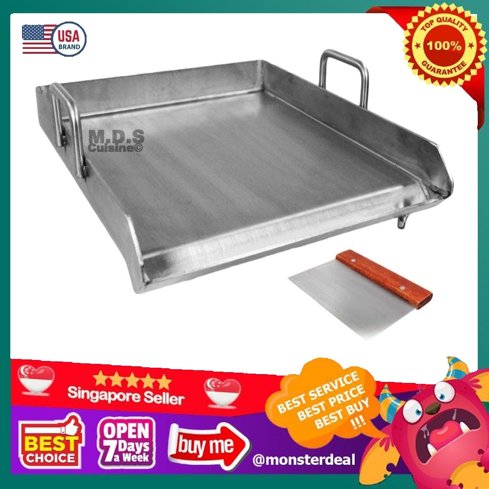 Stainless Steel Flat Top Comal Plancha 18"x16" inch BBQ Griddle for ...
