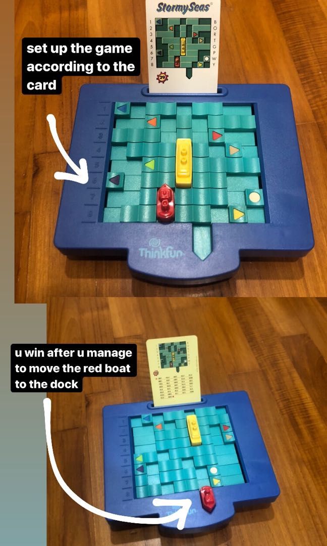 stormy seas tabletop puzzle (board?) game from thinkfun, Hobbies & Toys ...