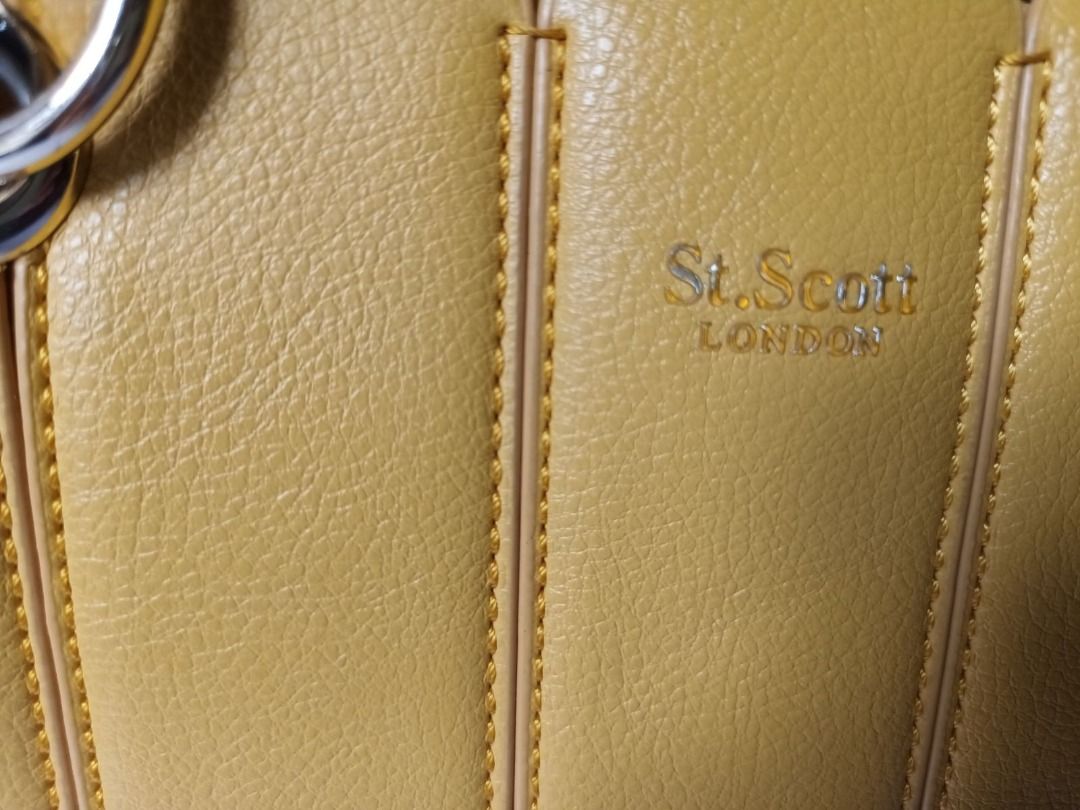 St.Scott London 2-Way Leather Bag (preloved) mo, Luxury, Bags & Wallets ...