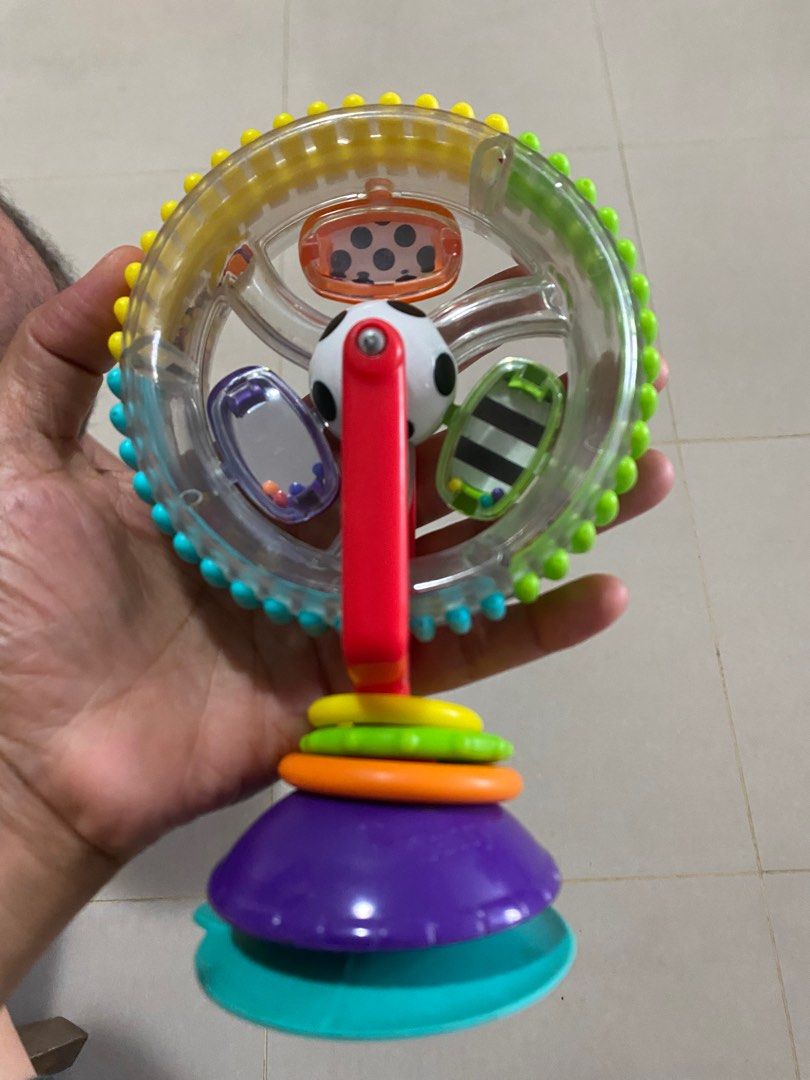 Table top toy with rattles, spinners and uckers, Babies & Kids, Infant ...