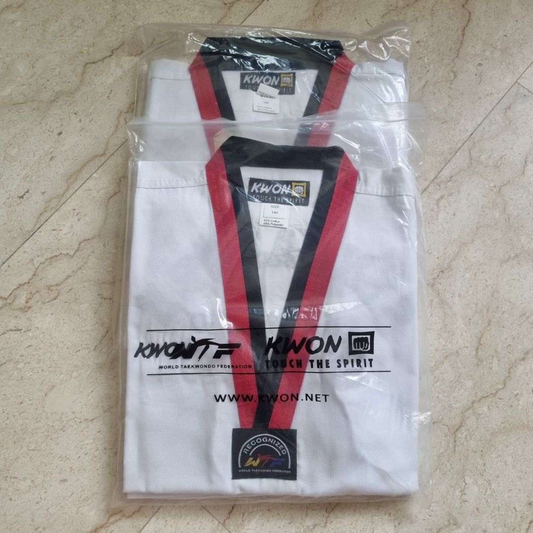 Taekwondo poom uniform - brand new - 160, Men's Fashion, Activewear on Carousell