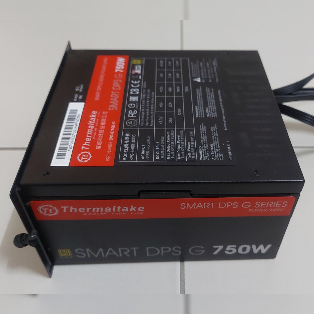 Thermaltake Smart DPS G 750W 88+ GOLD Digital PSU, Computers & Tech, Parts & Accessories ...
