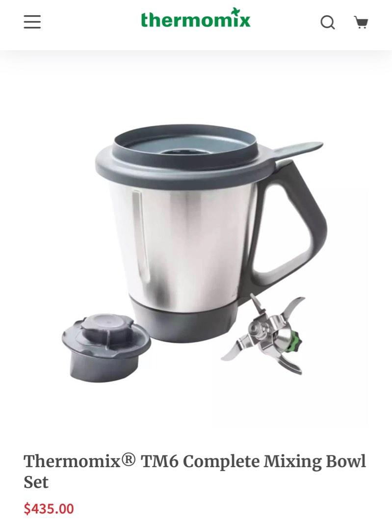 Thermomix Complete Mixing Bowl Set, TV & Home Appliances, Kitchen ...