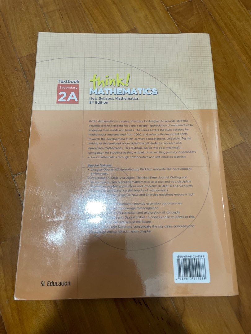 Think Mathematics Math Textbook Secondary 2, Hobbies & Toys, Books ...