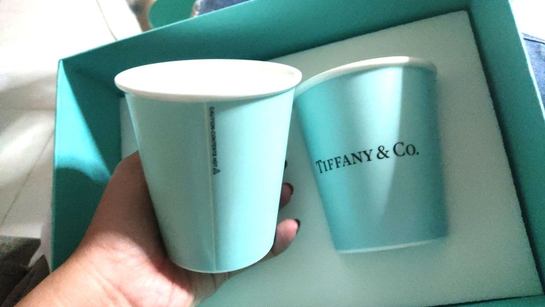 Tifanny & Co, Coffee Cups in Bone China. Set of Two - Tiffany Blue ...