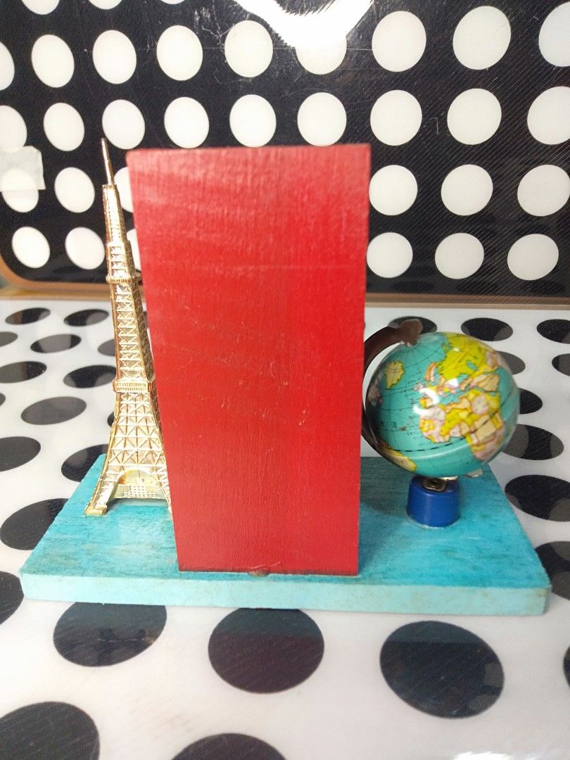 Tokyo Tower Figure With Miniature Globe In Wood Base From Japan ...