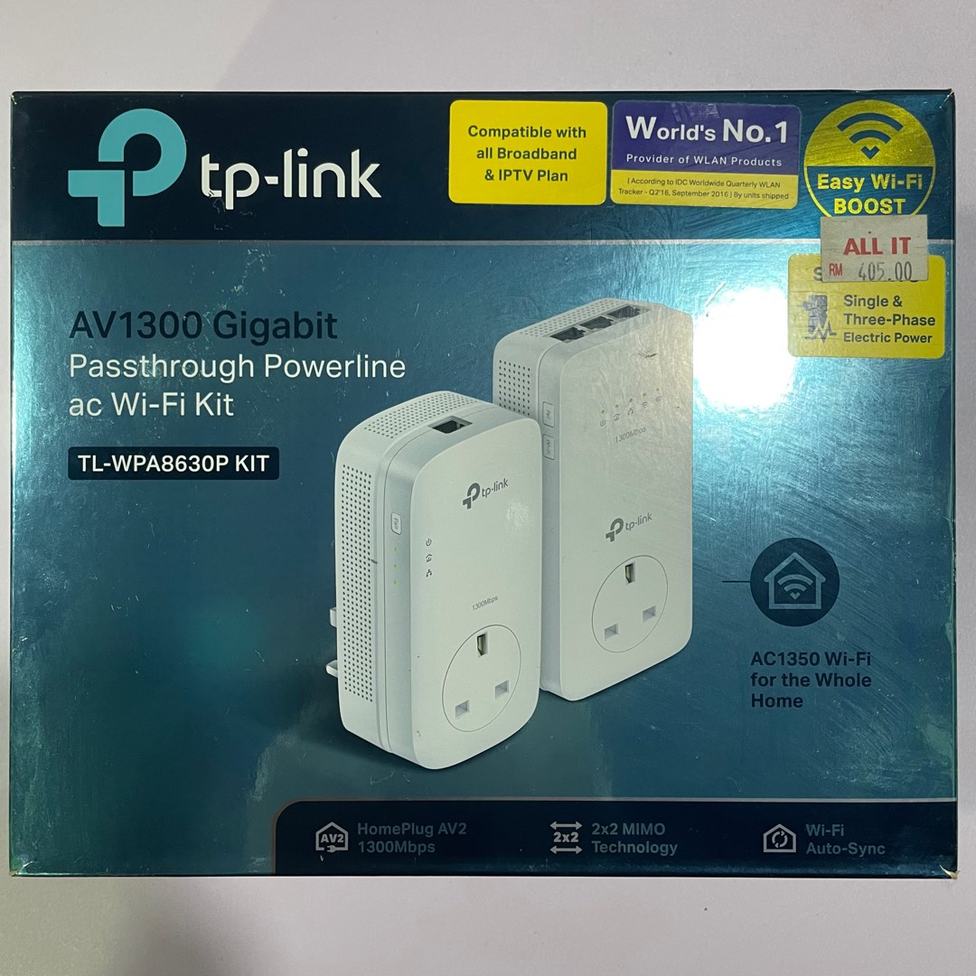 TP-Link AV1300 Gigabit TL-WPA8630P, Computers & Tech, Parts ...
