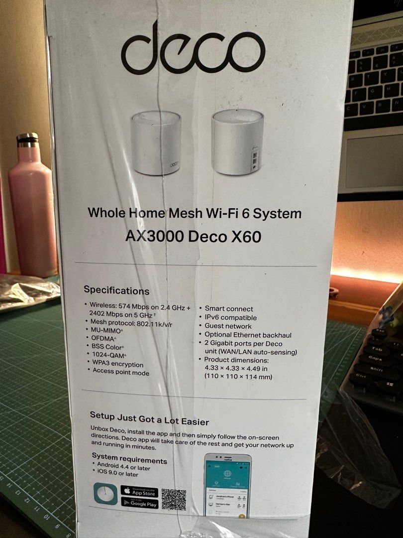 TP-Link AX3000 Whole Home Mesh WiFi 6 System, Computers & Tech, Parts ...