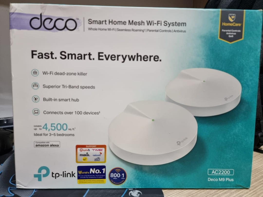 tplink-deco-m9-plus-computers-tech-parts-accessories-networking