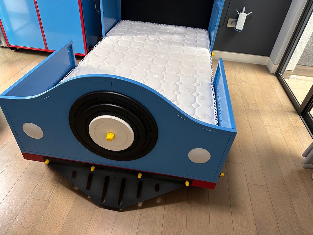 Train kids bed frame children bedroom set, Furniture & Home Living ...