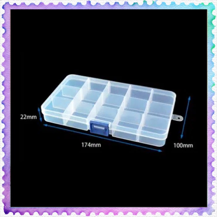 Transparent Component Adjustable Grids Jewelry Accessories Organizer ...