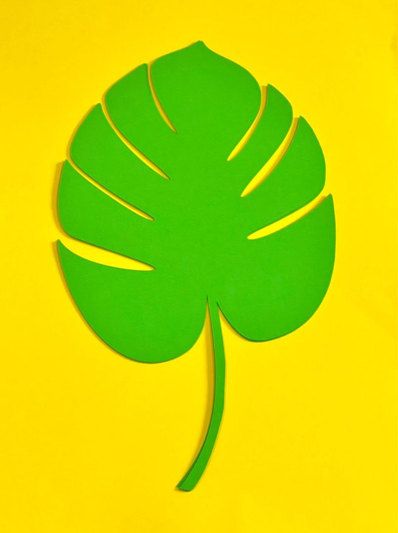 Tropical Leaves Handcrafted Paper Decors Diy Hobbies Toys
