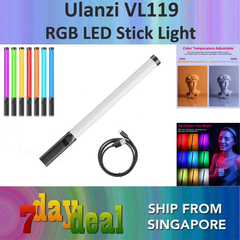 Ulanzi VL119 RGB Handheld Light Wand (2907), Photography, Photography ...