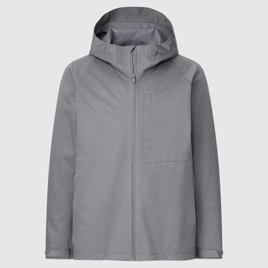 Uniqlo Blocktech men's parka, grey, small, new, Men's Fashion, Coats ...