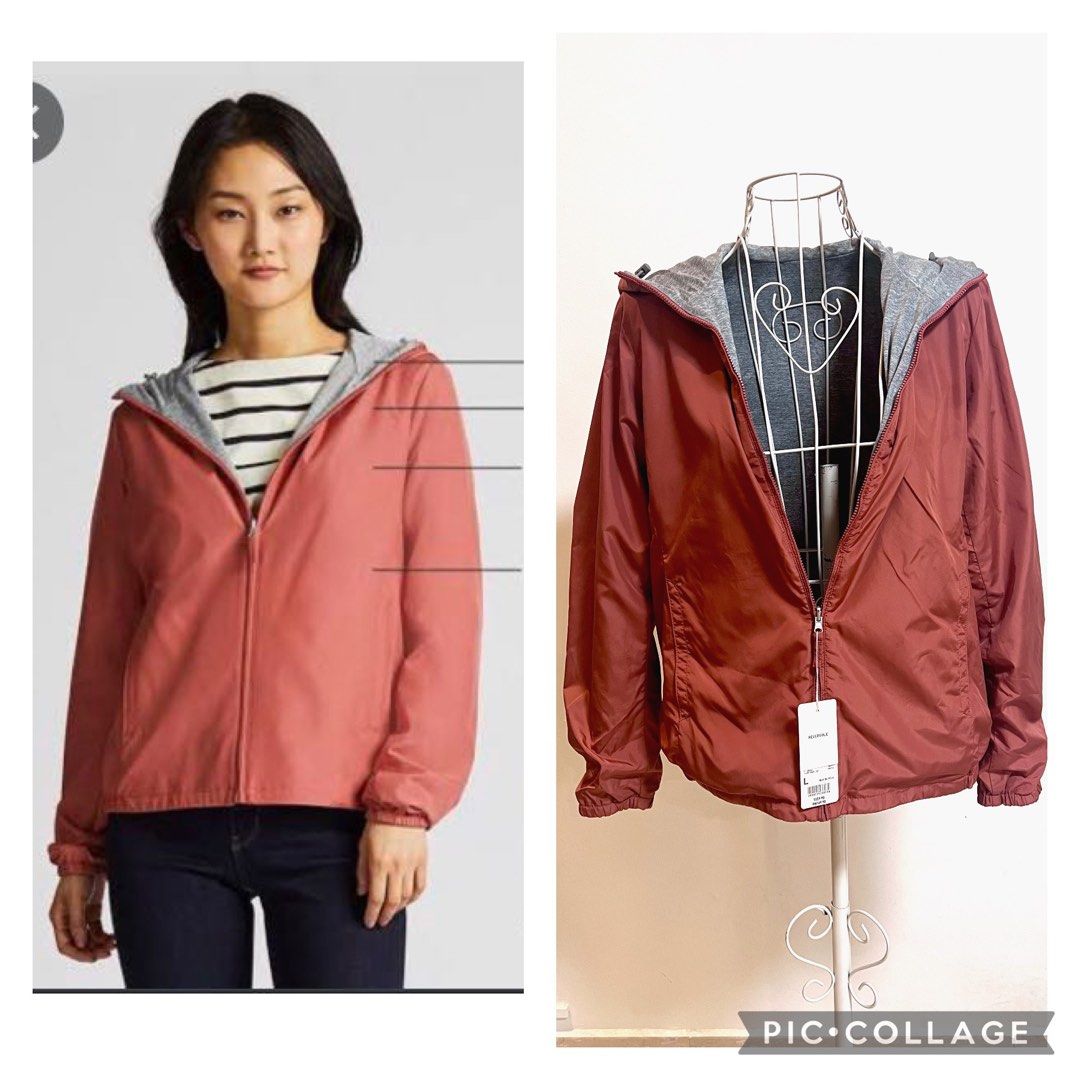 Uniqlo Reversible Parka Jacket in Pink, Men's Fashion, Coats, Jackets ...
