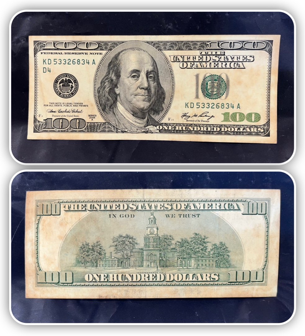 USD $100 Old Note, Hobbies & Toys, Collectibles & Memorabilia, Currency ...