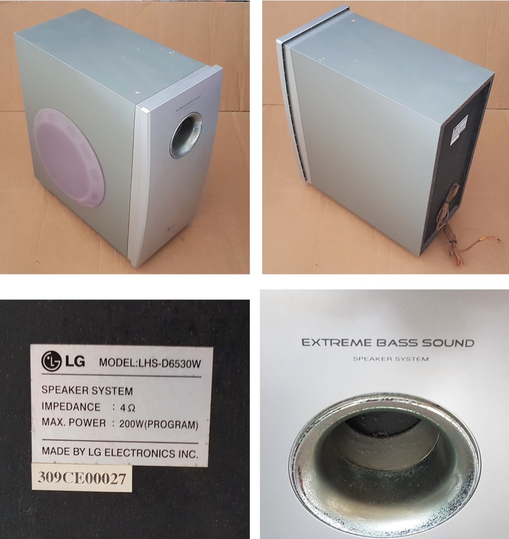 Versatile LG Electronics Sub-Woofer, Model LHS-D6530W Subwoofer, South ...